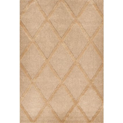 Tapis de salon motif losange beige 120x170 Harmonie | Maisons du Monde