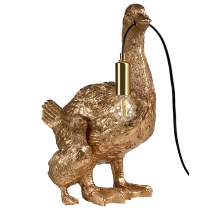 Lampe à poser canard doré Daffy | Maisons du Monde