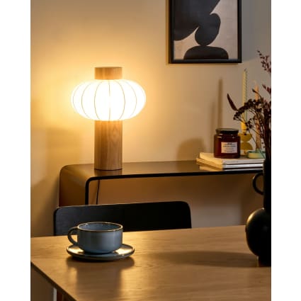 Lampe à poser bois marron clair Abens | Maisons du Monde