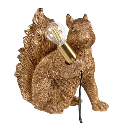 Lampe à poser écureuil doré Pinoli | Maisons du Monde