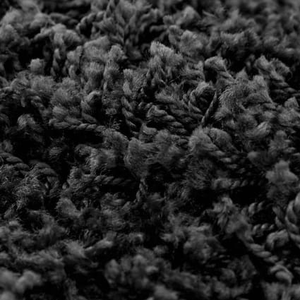 Tapis à poils longs toucher laineux noir 160x230 Tenessee | Maisons du ...