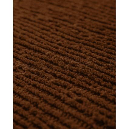 Tapis en laine avec relief marron 140x200 Castello | Maisons du Monde