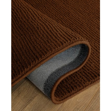 Tapis en laine avec relief marron 140x200 Castello | Maisons du Monde