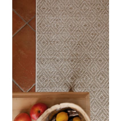 Tapis de couloir motif losanges beige 80x300 Miami | Maisons du Monde