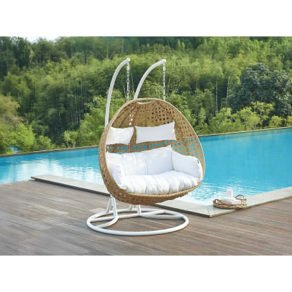 Fauteuil suspendu résine , blanc Tillo | Maisons du Monde