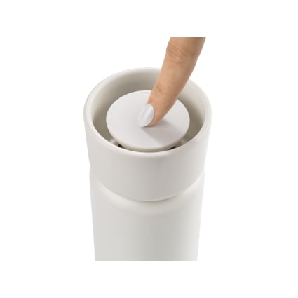 Thermos isotherme en acier inoxydable crème 19 cm Singles | Maisons du ...