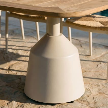 Tavolo in legno e alluminio 200x100 Salamina | Maisons du Monde