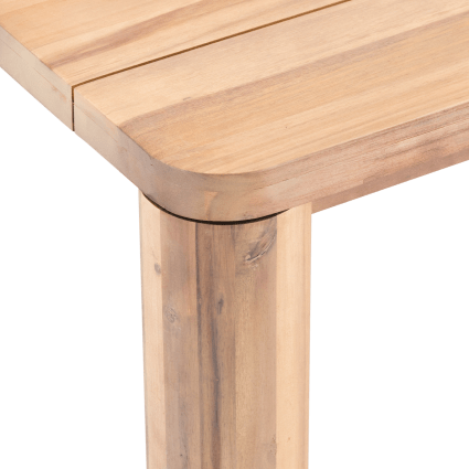 Tavolo da pranzo in legno 150x150 gamba cilindrica Bruna | Maisons du Monde