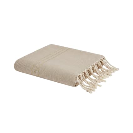 Fouta géante coton recyclé praline 200x300 cm Reva collection | Maisons ...