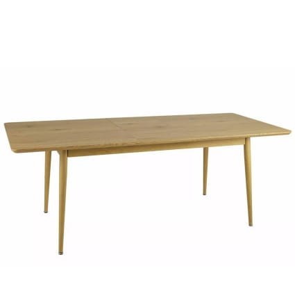Table de salle à manger extensible aspect chêne 160-200cm Shadow ...