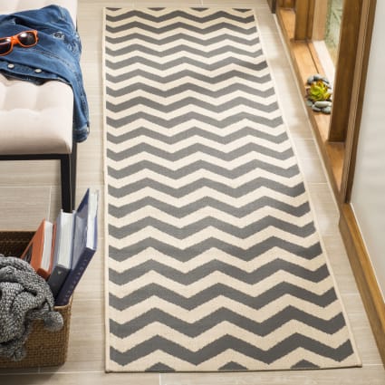 Tapis gris 69 x 244 cm Courtyard | Maisons du Monde