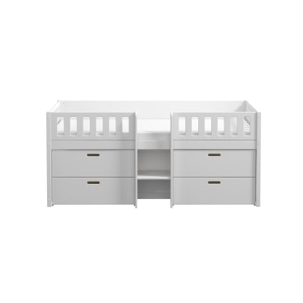 Lit simple enfant en pin massif coloris blanc 90x200 Viggo | Maisons du ...