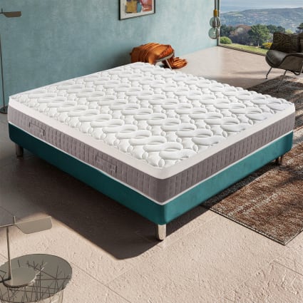 Materasso a molle indipendenti e memory 150x200 Sfoderabile, H25 cm Sky ...