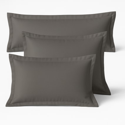 Taie de traversin grise 150x40cm Unie | Maisons du Monde