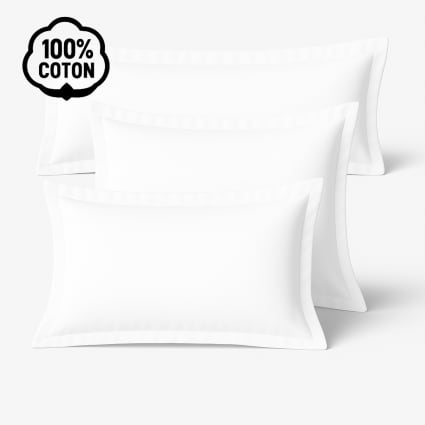 Taie de traversin blanche 150x40cm Unie | Maisons du Monde