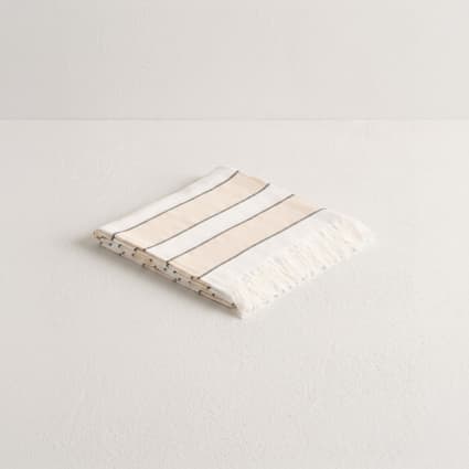 Paréo de plage en coton à rayures 90x180 cm Solte | Maisons du Monde