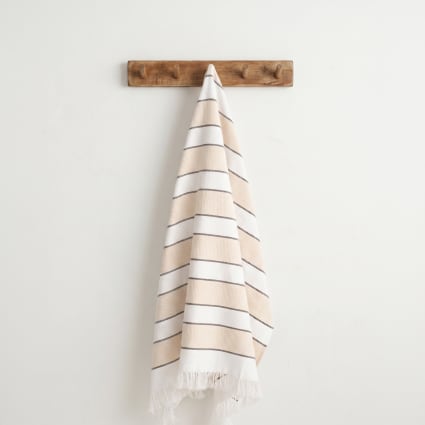 Paréo de plage en coton à rayures 90x180 cm Solte | Maisons du Monde