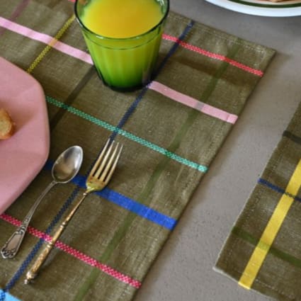 Set de table en coton marron 50x37 cm Elisabeth cottage | Maisons du Monde