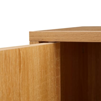 Libreria moderna 6 cubi con 3 ante rovere | Maisons du Monde