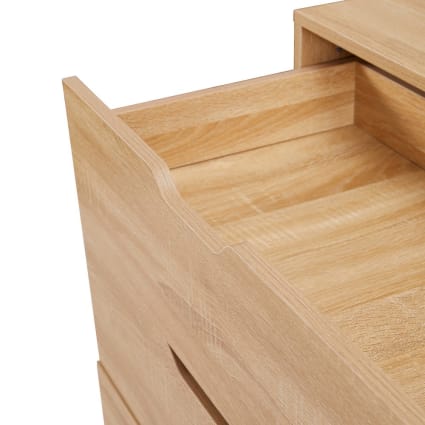 Cassettiera 6 cassetti in rovere naturale 68x40x115 cm | Maisons du Monde