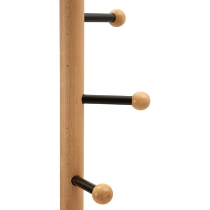 Garderobenständer aus Holz mit Marmorsockel CM Ø 37X172 | Maisons du Monde