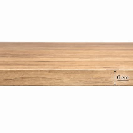 Table en bois pied central 6/8 places Rivano | Maisons du Monde