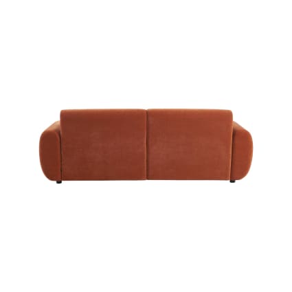 Canapé 3 places tissu terracotta Vinty | Maisons du Monde