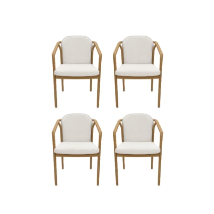Set 4 Poltrone da Esterno Terranova Effetto Legno | Maisons du Monde