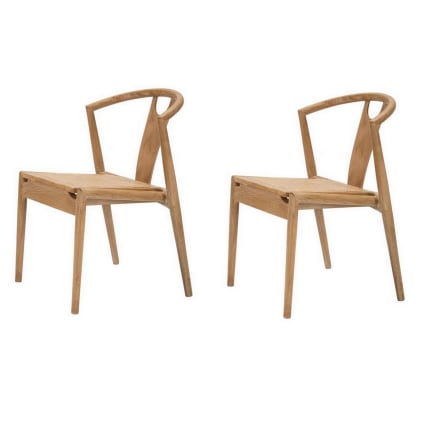Set di 2 sedie in legno e canneté Boho | Maisons du Monde