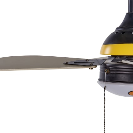 Ventilateur de plafond avec lampe led jaune Dolores | Maisons du Monde