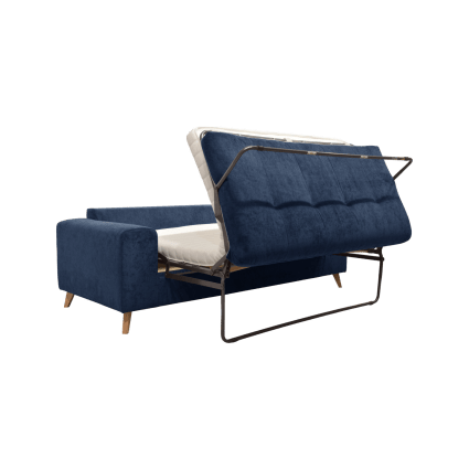 Canapé convertible en tissu 3 places bleu foncé | Maisons du Monde