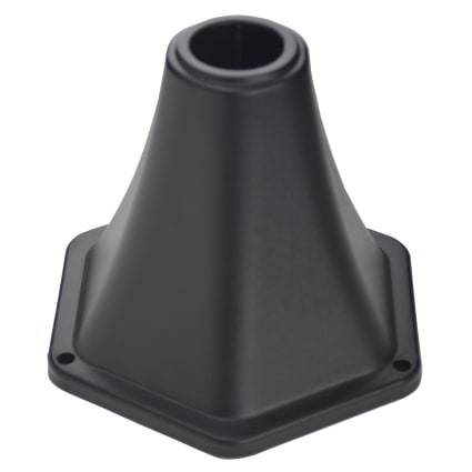 Lampadaire de jardin solaire LED 3 têtes acier inox. plastique noir ...