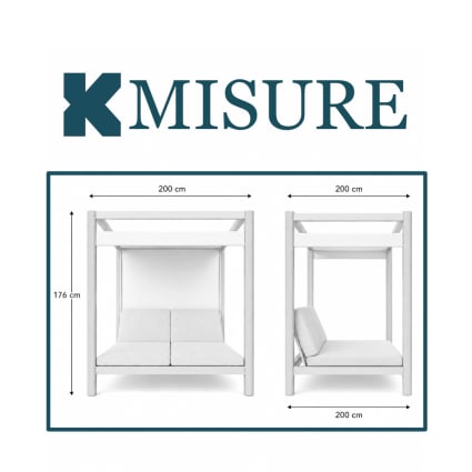 Daybed aliseo antracite struttura in alluminio verniciato | Maisons du ...