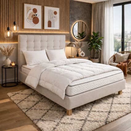 Ensemble literie mousse haute densité 140x190 cm | Maisons du Monde