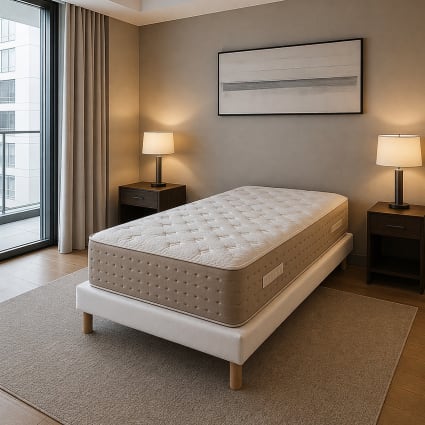 Ensemble literie ressorts ensachés 90x190 cm | Maisons du Monde