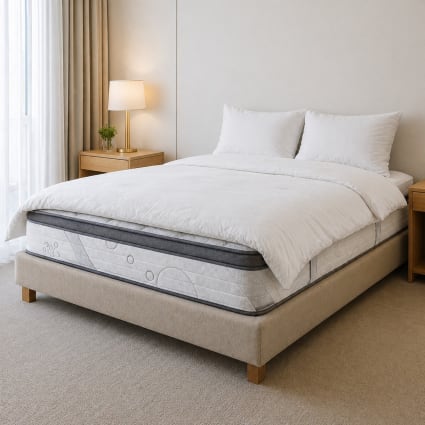 Ensemble literie ressorts ensachés 160x200 cm | Maisons du Monde