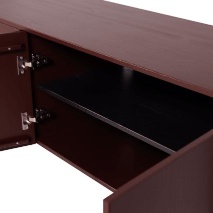 Meuble tv en bois de pin rouge bordeaux Gunnar | Maisons du Monde