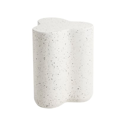 Tavolino 32 cm 37 cm effetto terrazzo terrazzo bianco Tellaro | Maisons ...
