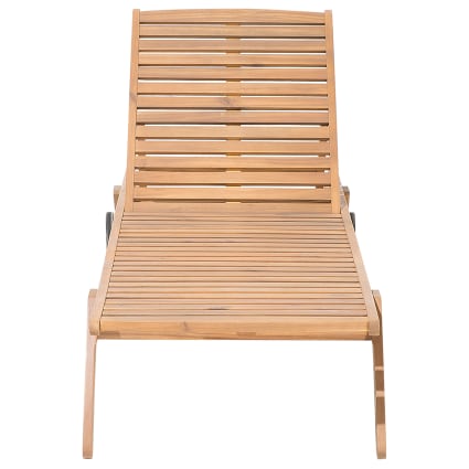 Lettino da giardino in legno d'acacia Cesana premium | Maisons du Monde