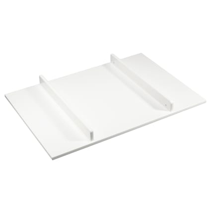 Commode à langer 3 tiroirs avec fronton et pieds bois laqués - ouvert ...