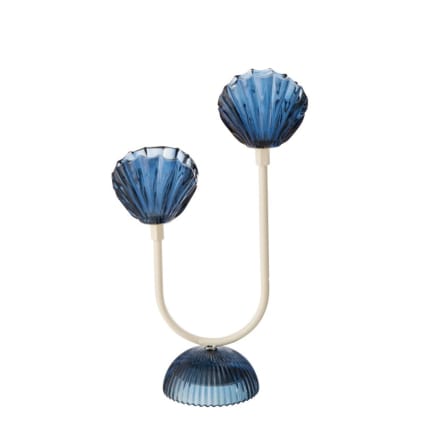 Lampe de table led en métal bleu 20x10.5x32 cm | Maisons du Monde