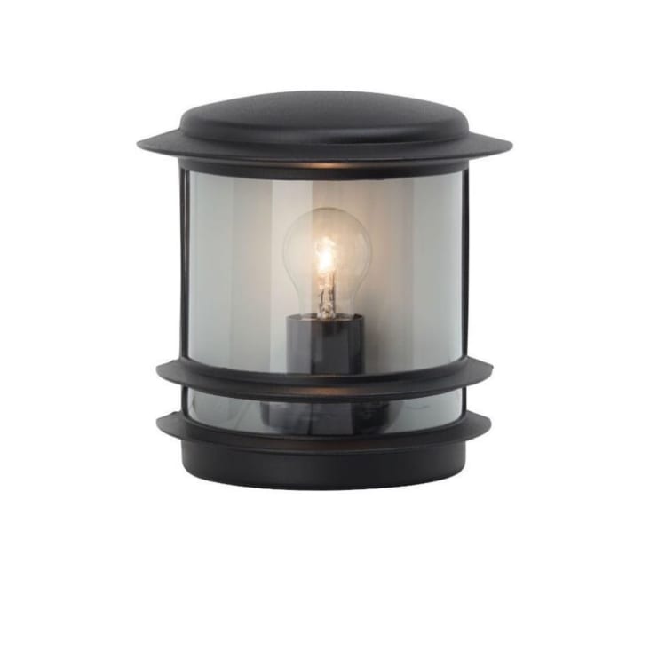 Aplique de exterior en metal, polipropileno negro 25cm HOLLYWOOD ...