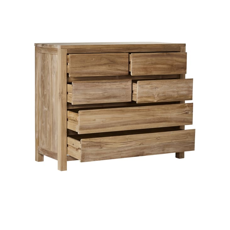 Cómoda de madera de teca maciza de 120 cm Aldo | Maisons du Monde