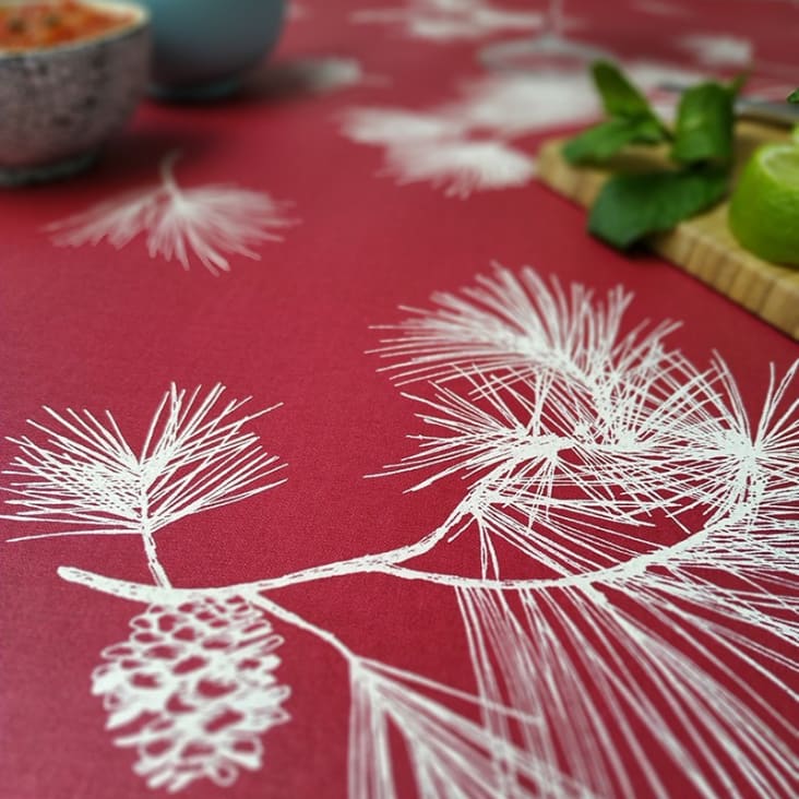 Tovaglia Antimacchia pigna rossa Pin | Maisons du Monde