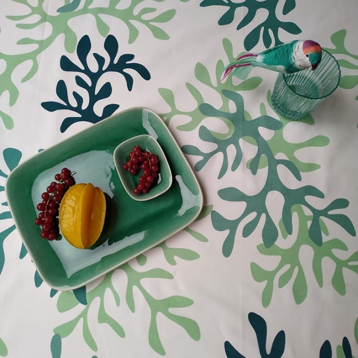 Tovaglia Antimacchia Corallo verde Corail | Maisons du Monde