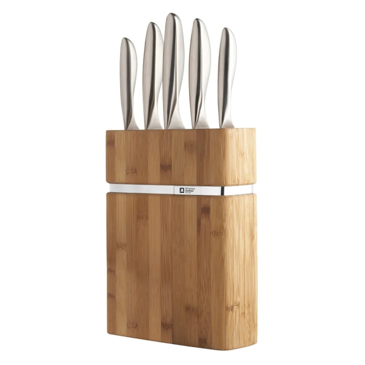 Bloc Bamboo 5 couteaux de cuisine Forme | Maisons du Monde