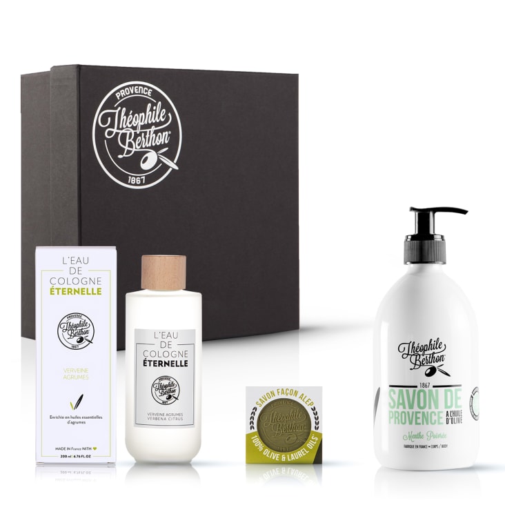 Coffret cologne savon d'alep et savon liquide olive Gentleman | Maisons ...