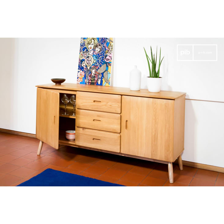 Beigefarbene Holz-Anrichte, beige Kadrell | Maisons du Monde