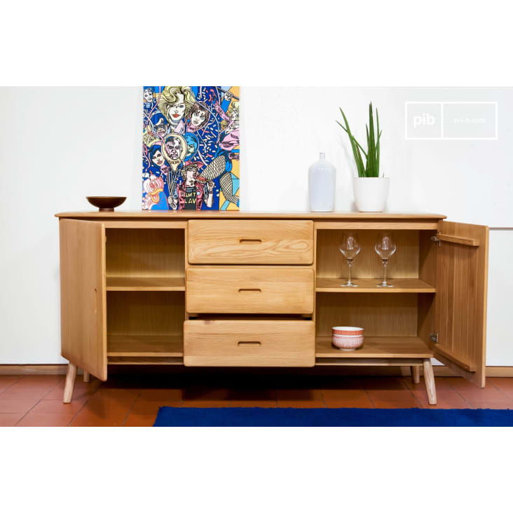 Beigefarbene Holz-Anrichte, beige Kadrell | Maisons du Monde