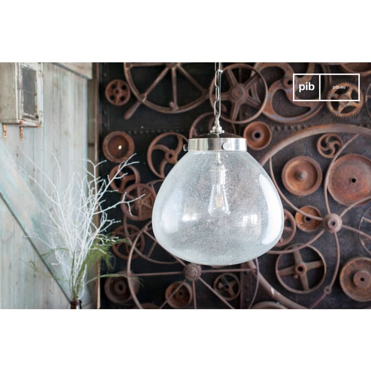 Suspension en métal et verre soufflé transparent Bangor | Maisons du Monde